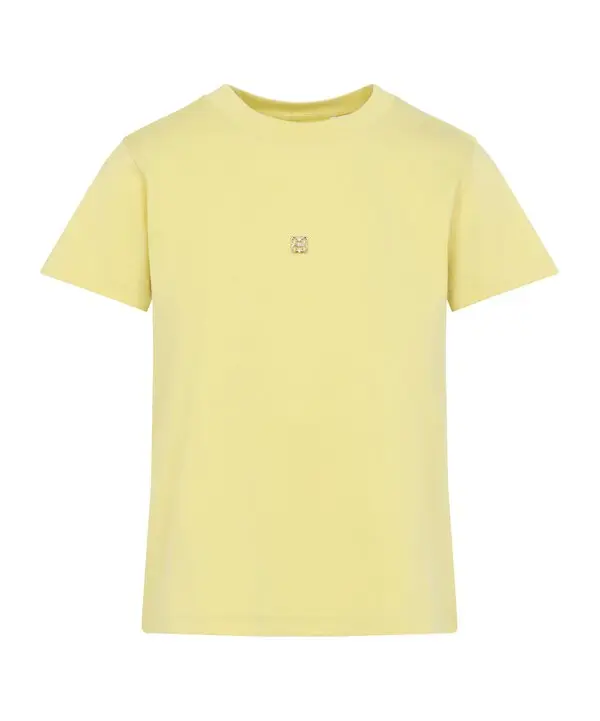 Givenchy Back Bow Crewneck T-shirt - Yellow