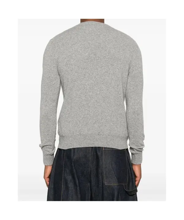 Play Comme Des Garcon Logo Patch Crewneck Cardigan