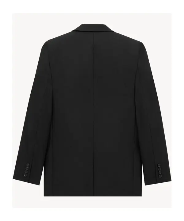 Saint Laurent Wool Chin Jacket - Black