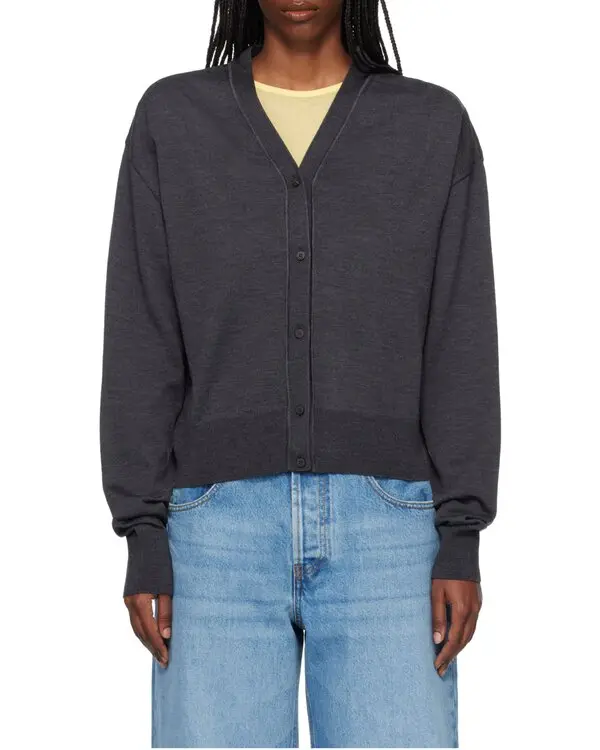 Jacquemus Logo Embroidered V-neck Cardigan