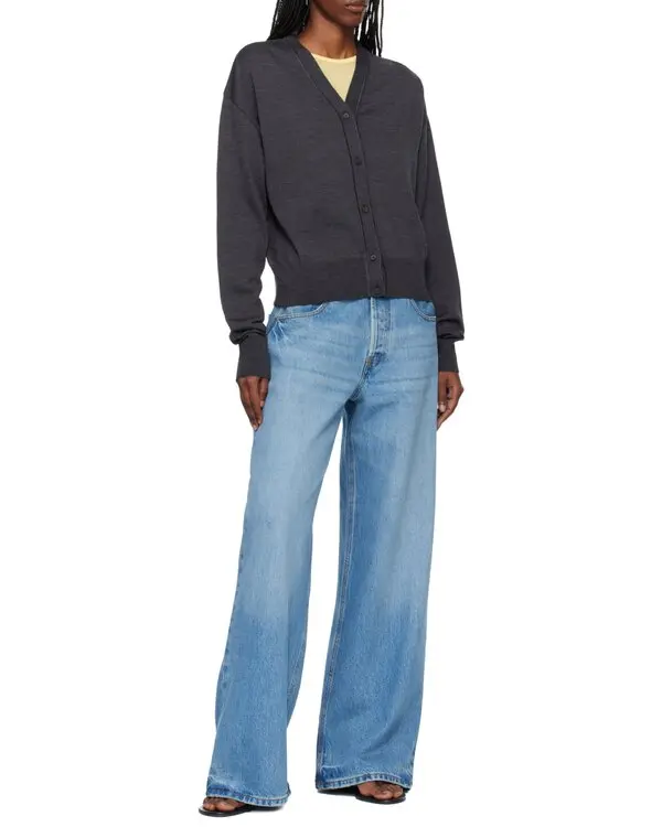Jacquemus Logo Embroidered V-neck Cardigan
