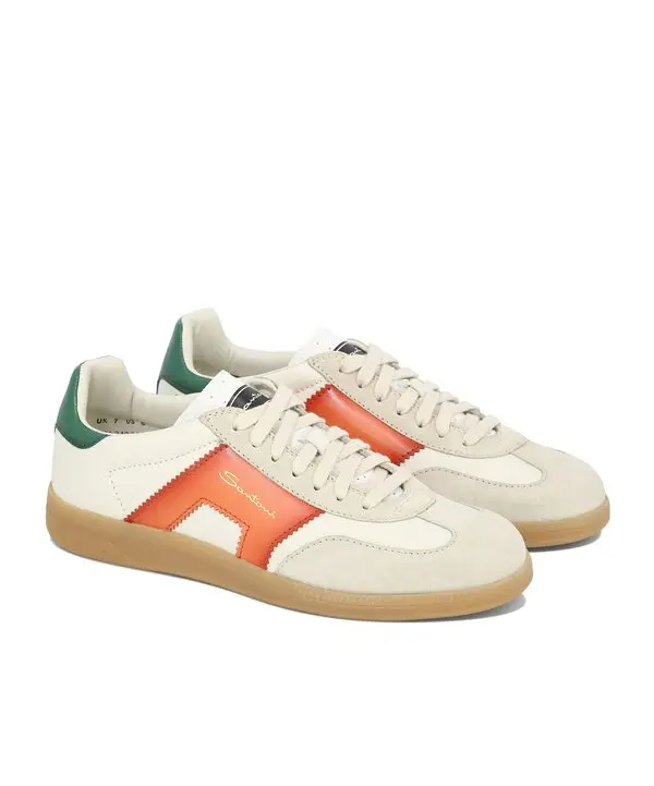 Santoni Colourblock Lace-up Sneakers