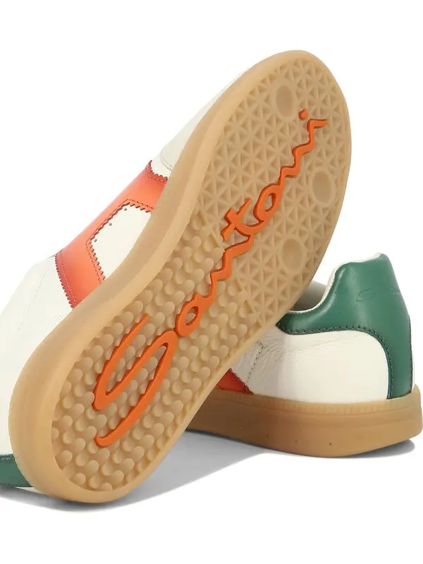 Santoni Colourblock Lace-up Sneakers