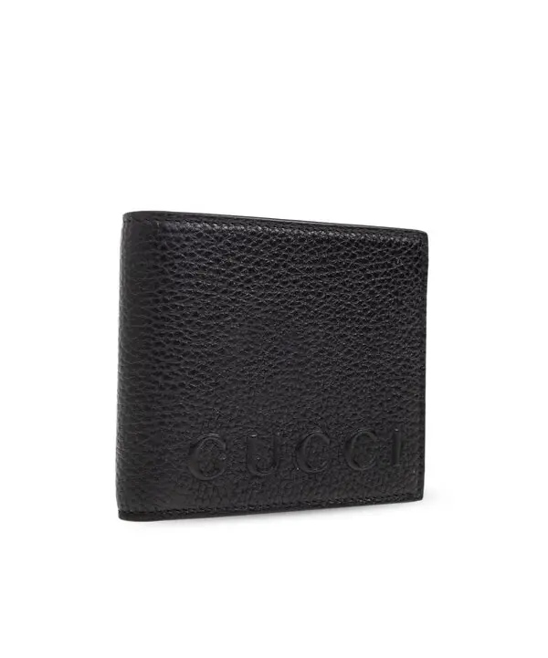 Gucci Logo Embossed Bi-fold Wallet