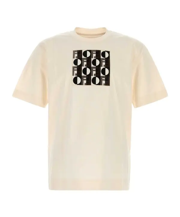 Fendi Logo Detailed Crewneck T-shirt