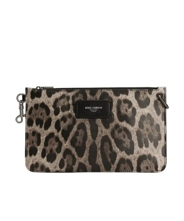 Dolce & Gabbana Leopard Print Toiletry Bag - Multicolor