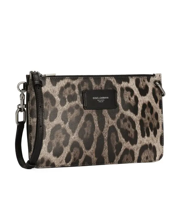 Dolce & Gabbana Leopard Print Toiletry Bag - Multicolor