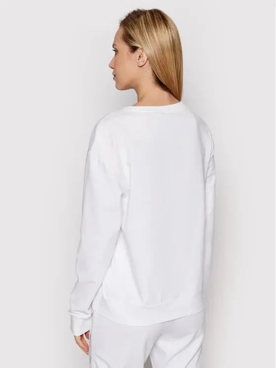 EA7 Crewneck Sweater With Logo - White