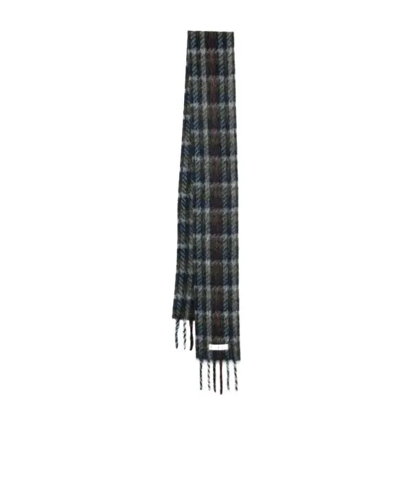 Marni Checked Fringed Scarf
