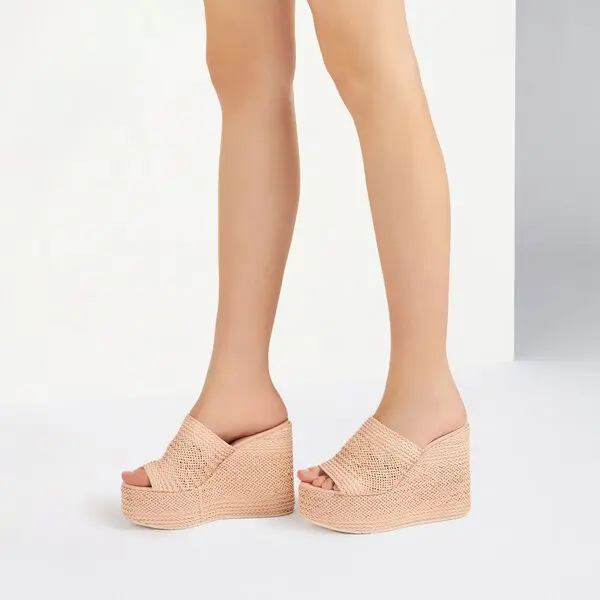 Casadei Twiga Wedge Slip-on Mules