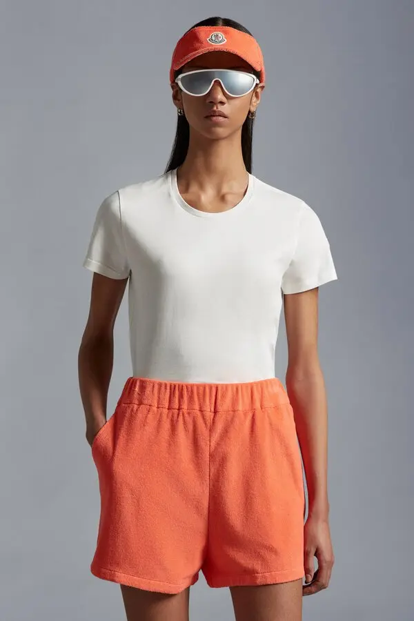 Moncler Logo Patch Crewneck T-shirt - White