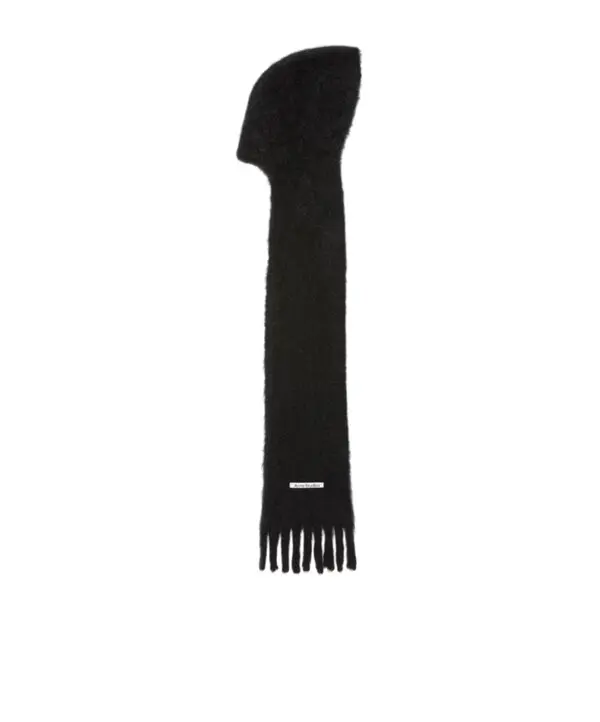 Acne Studios Fringed Scarf - Black