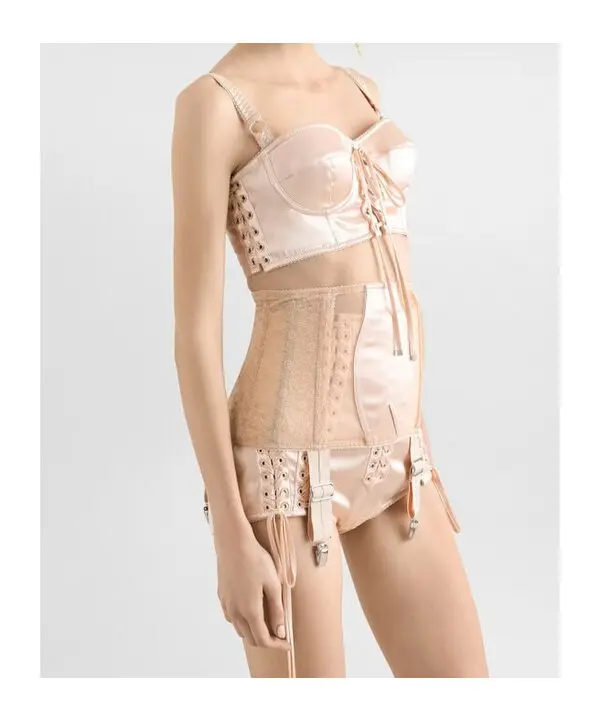 Dolce & Gabbana Lace-up Satin Corset
