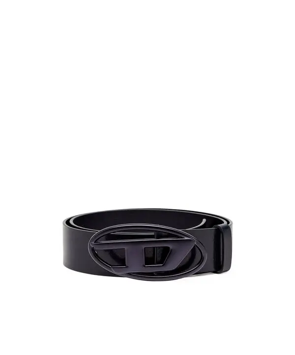DIESEL® B-1dr Oval-d Buckle Belt - Dark Blue