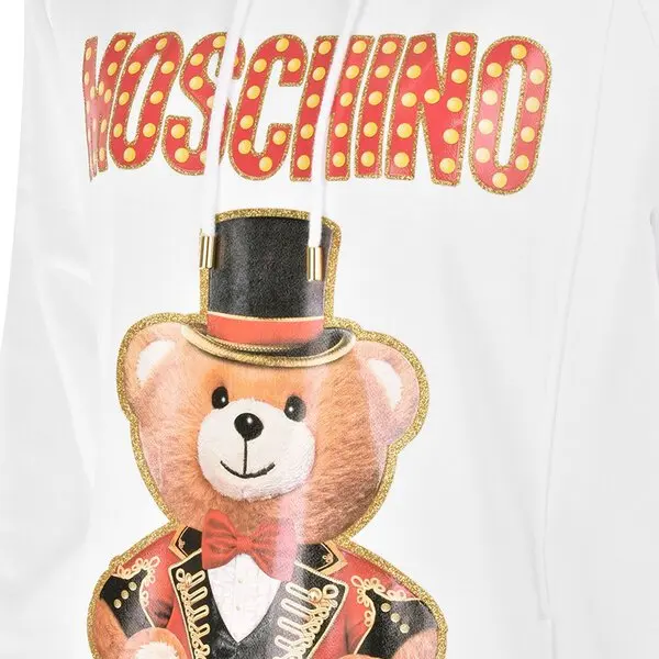 Moschino Teddy Bear Print Hoodie Dress