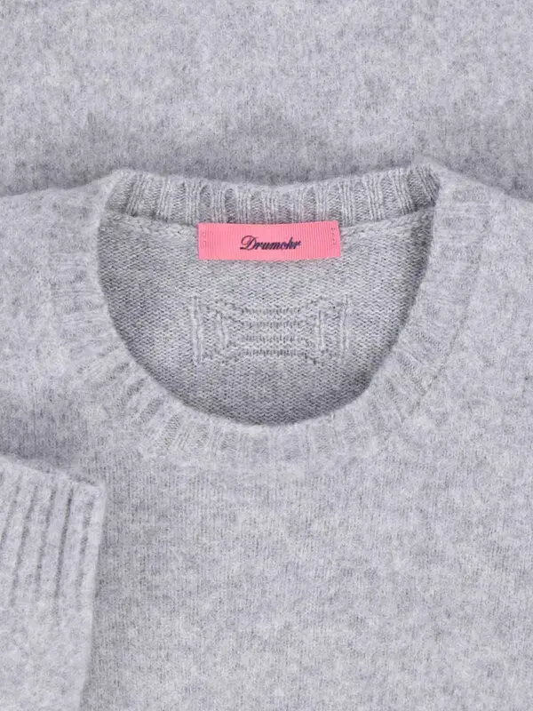 DRUMOHR Lambswool Crew-neck Sweater - Grey