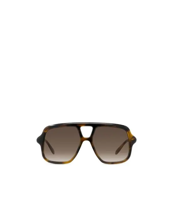 Loewe Aviator Frame Sunglasses - Brown