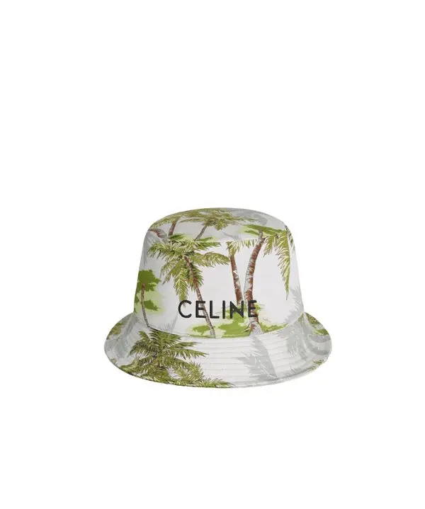 Celine Cotton Gabardine Bucket Hat - Multicolor