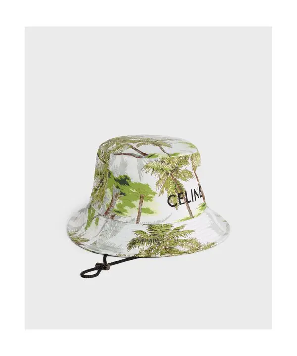Celine Cotton Gabardine Bucket Hat