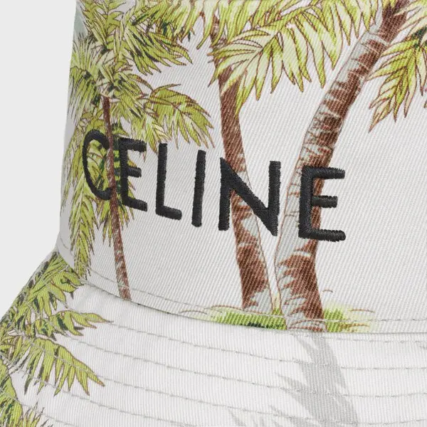 Celine Cotton Gabardine Bucket Hat