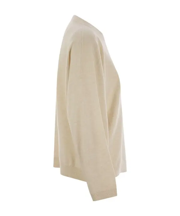 Brunello Cucinelli Ribbed Crew Neck Jumper With Pocket