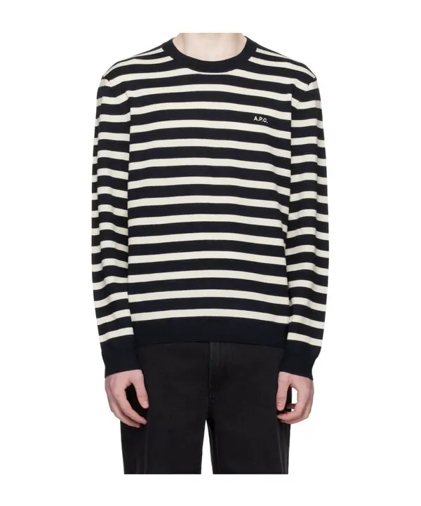 A.p.c. Striped Knitted Jumper