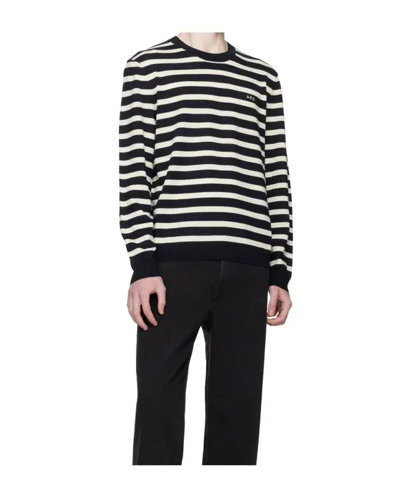 A.p.c. Striped Knitted Jumper