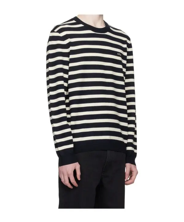 A.p.c. Striped Knitted Jumper
