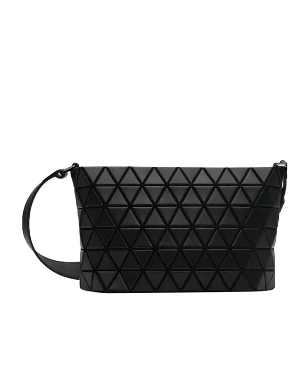 Issey Miyake Crystal Matte Zip-up Shoulder Bag - Black