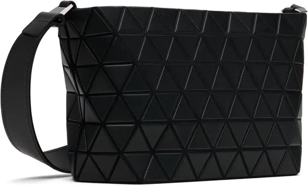Issey Miyake Crystal Matte Zip-up Shoulder Bag - Black