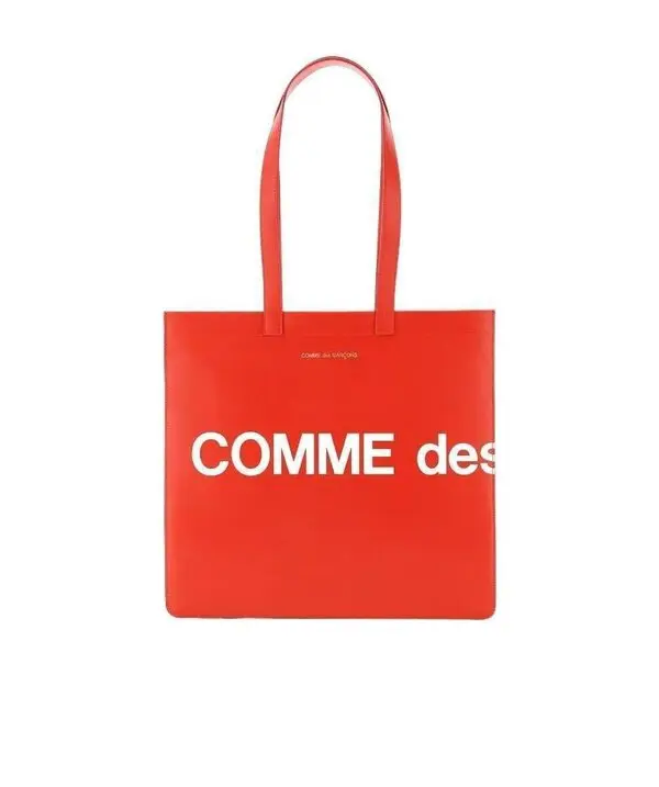 Comme Des Garçons Logo Handbag - Red