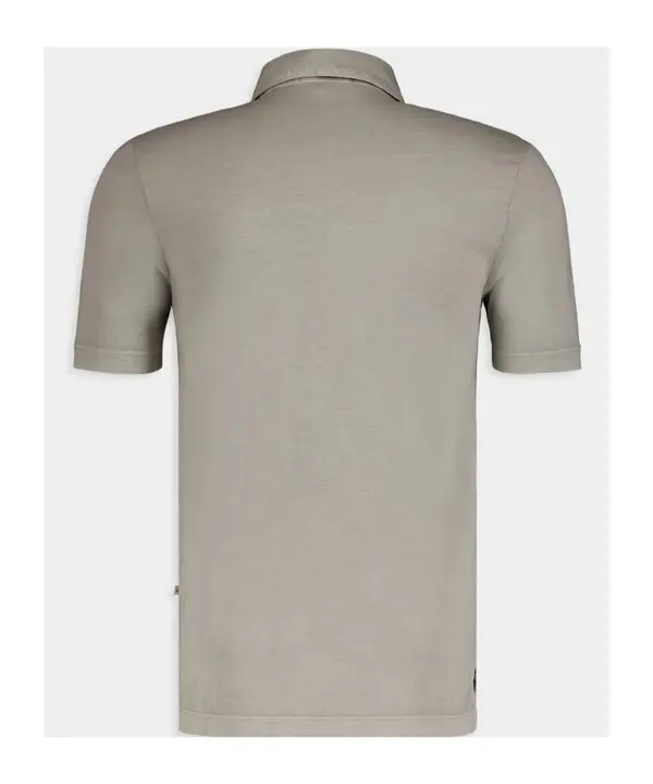 JAMES PERSE Short-sleeve Supima-cotton Polo Shirt - Gray