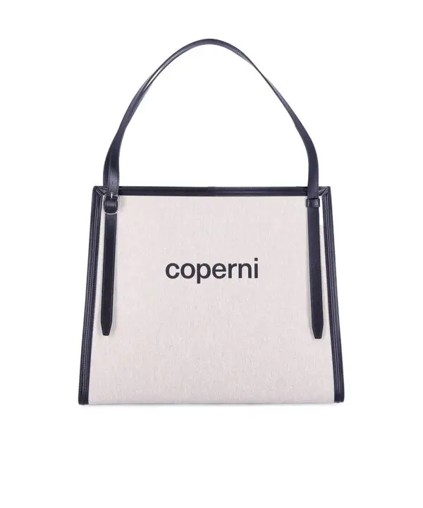Coperni Branded Belt Tote Bag - Beige