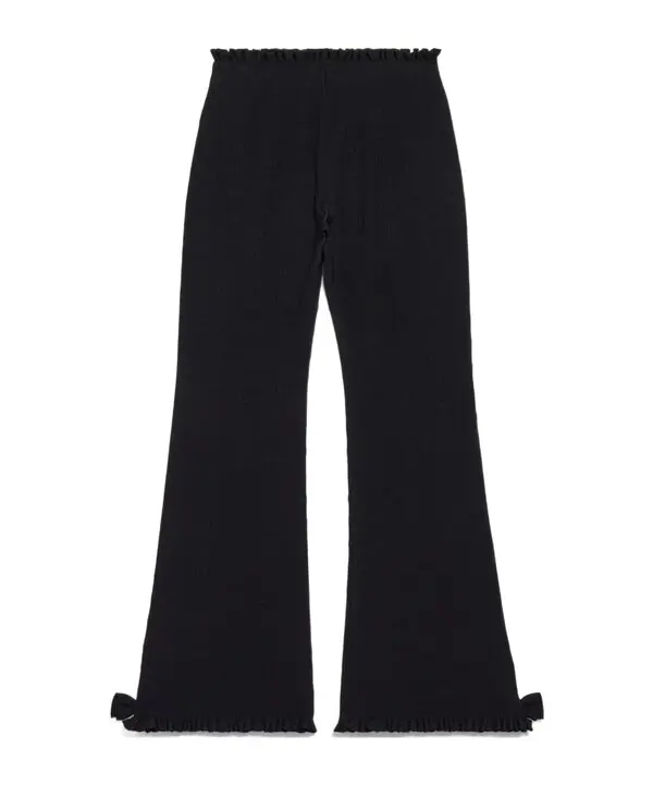 Balenciaga Flared Capri Pants With Bb Jacquard Logo