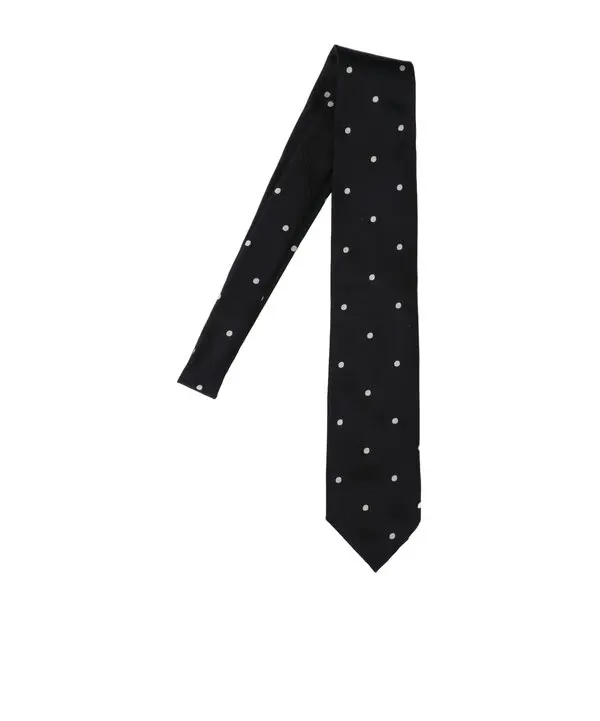 TOM FORD Polka Dot Neck Tie - Black