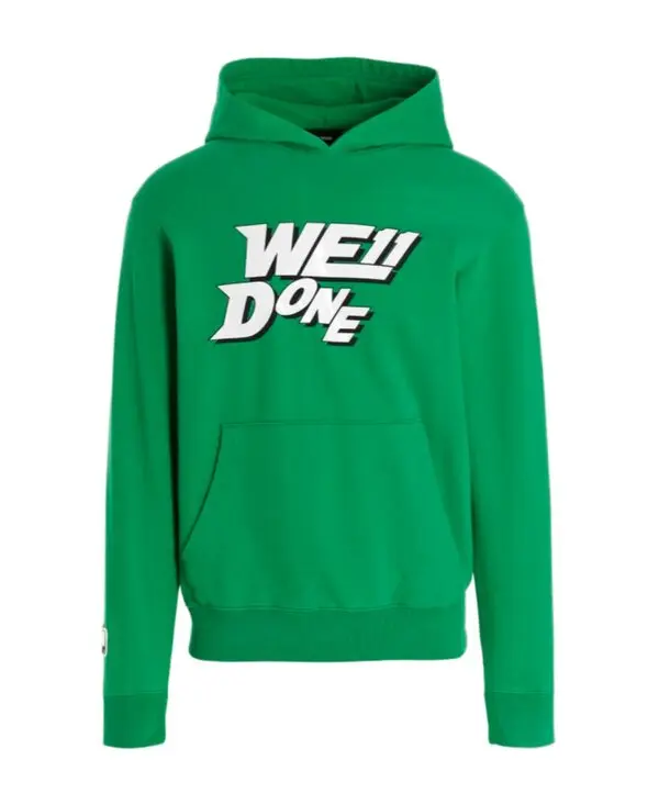 We11Done Logo Print Oversized Hoodie