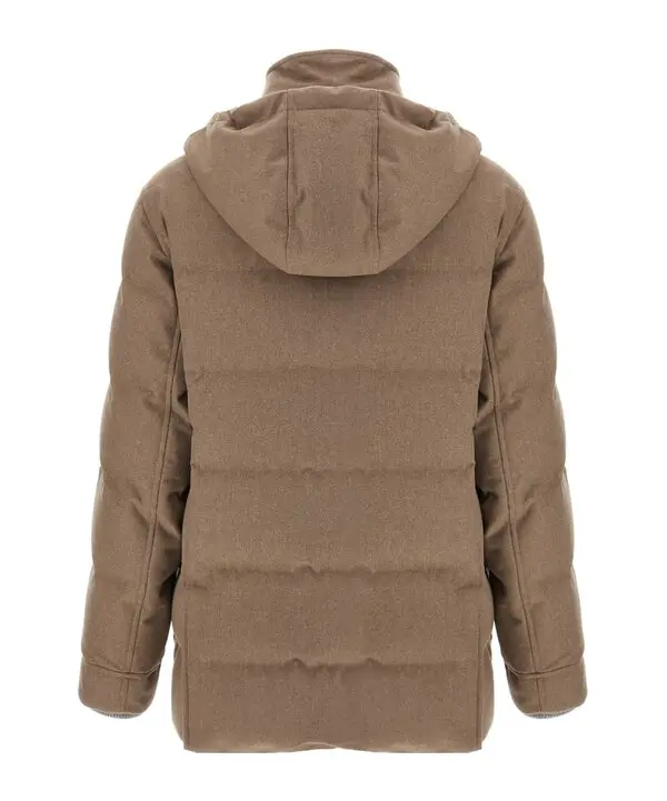 Brunello Cucinelli Zip-up Hooded Jacket - Brown