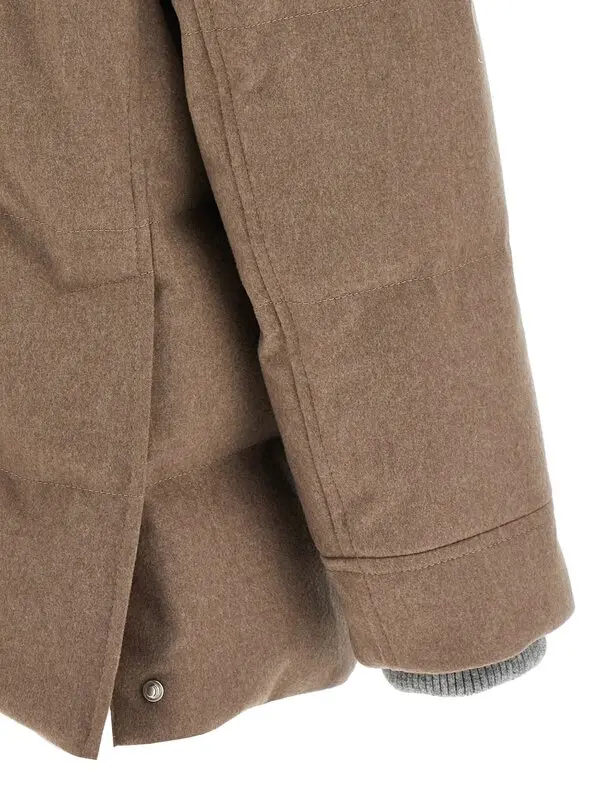 Brunello Cucinelli Zip-up Hooded Jacket - Brown
