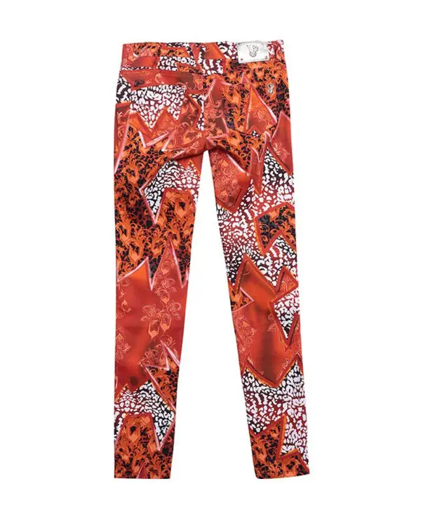 Versace Printed Straight Leg Casual Pants