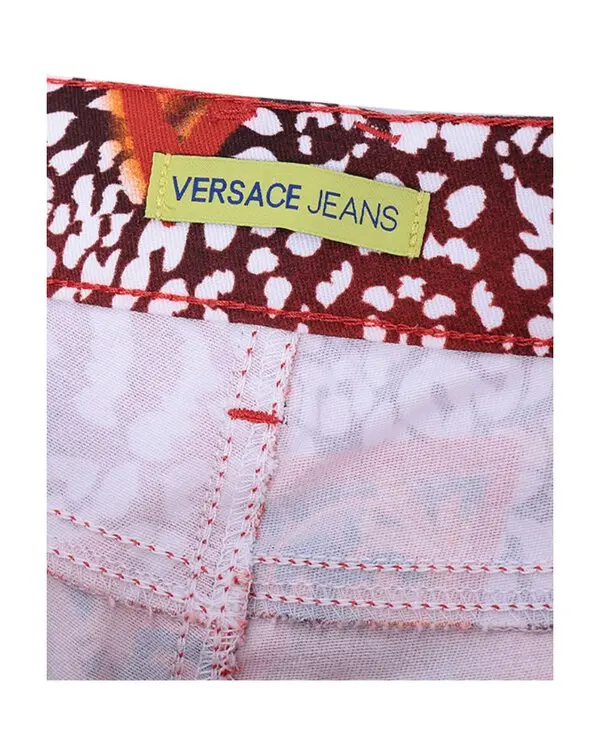 Versace Printed Straight Leg Casual Pants