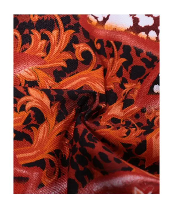 Versace Printed Straight Leg Casual Pants