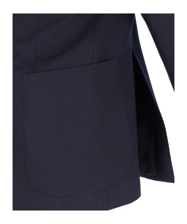 Caruso Single-breasted Jacket With Notch Lapel