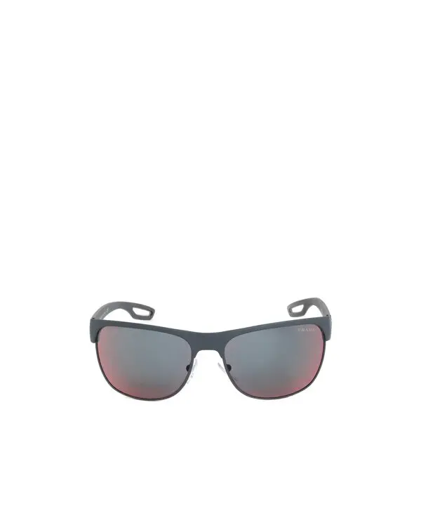 Prada Rectangular Sunglasses With Logo Detail