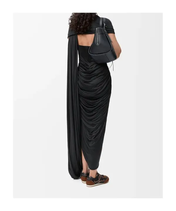 Loewe Gathered Draped Sleeveless Dress