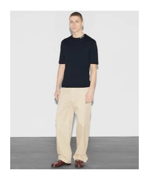Gucci Logo Intarsia Knit T-shirt - Blue