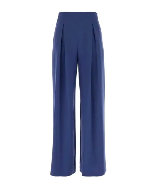 Max Mara Palude Pleated Palazzo Pants - Blue
