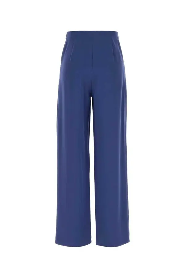 Max Mara Palude Pleated Palazzo Pants - Blue
