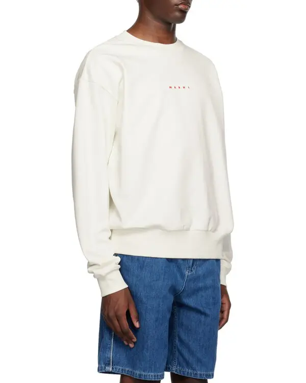 Marni Logo-print Cotton Sweatshirt - Black