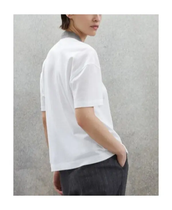 Brunello Cucinelli Stud Embellished Short-sleeved Polo Shirt