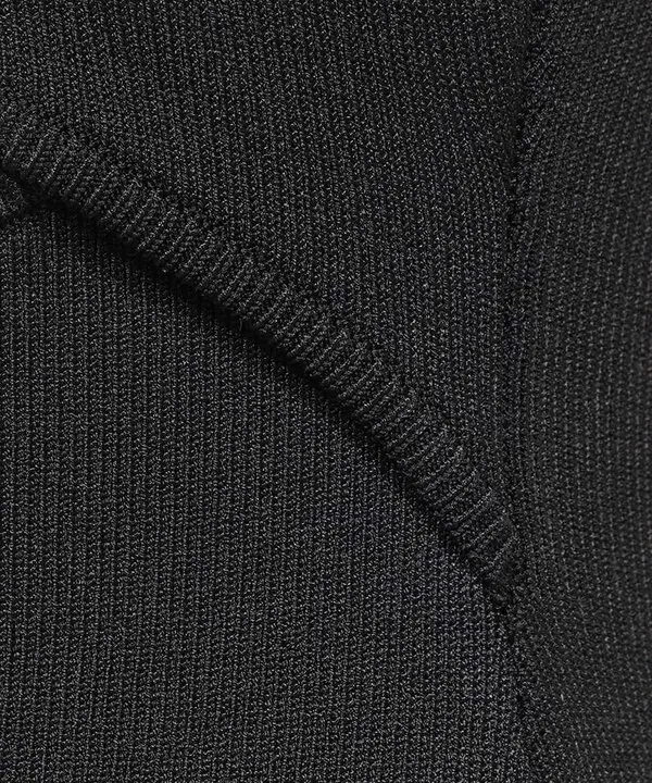 YVES SALOMON Ribbed Knit Cut-out Dress